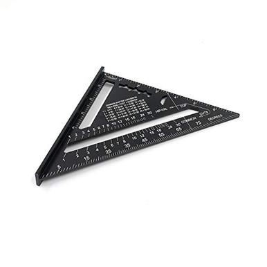 MTMTOOL 7 Inch Triangle Square Aluminum Alloy Rafter Carpenter Metric ...
