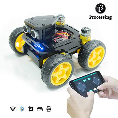 Adeept AWR A 4WD Smart WiFi Robot Car Kit Compatible with Arduino UNO R3 Line Tracking ...