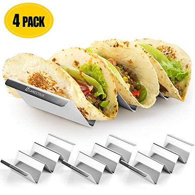 Stainless Steel Taco Holders Set of 4 Restaurant Grade Taco Holder ...
