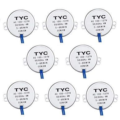 8 Pack Electric Motor Synchronous Motor Turntable Synchron Motor 100 ...