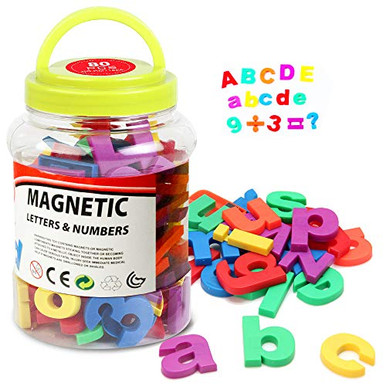 Yooumoga Magnetic Alphabet Magnets Letters and Numbers ABC 123 Fridge ...