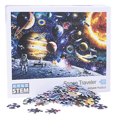 Space Puzzle 1000 Piece Planets in Space Educational DIY Jigsaw Puzzle ...