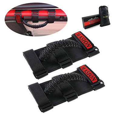 Paracord Roll Bar Grab Grip Handles 3 Straps Handles Fit 2 to 3 inch ...