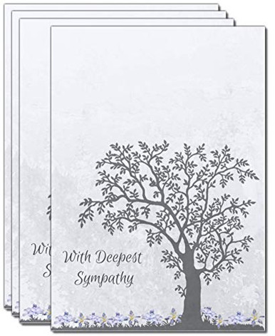 15 Sympathy Cards Greeting Sympathy Memorial Notes Tree of Life Floral ...