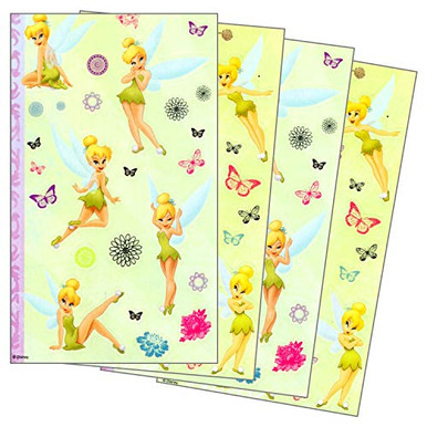 Disney Tinker Bell Stickers 4 Sheets of Tinkerbell Fairy Stickers ...