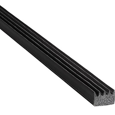 Trim Lok Ribbed Rectangle Rubber Seal 375 Height 625 Width 25 Length ...