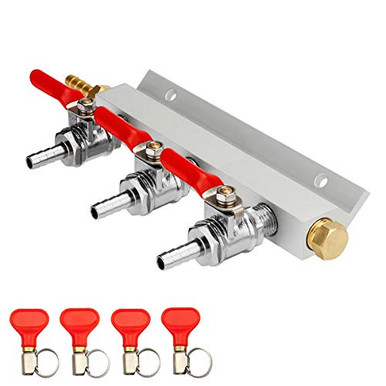 Ferroday 2 3 4 Way Gas Manifold 1 4 Barb CO2 Distributor Manifold With ...