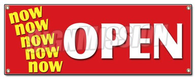 NOW OPEN BANNER SIGN grand opening new store for business shop sale new ...