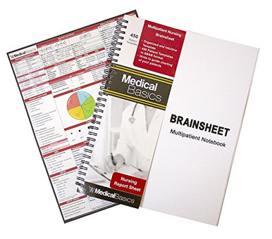 Nursing Brain Sheet Multiple Patient Notebook Nurse and CNA Report ...