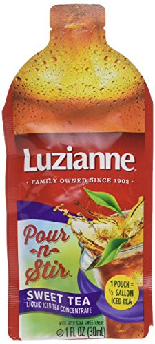 Luzianne Pour n Stir Liquid Iced Tea Concentrate Sweet Tea 1 Ounce ...