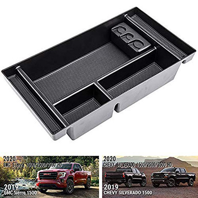 Techouter Center Console Organizer Tray for 2019 Chevy Silverado 1500 ...
