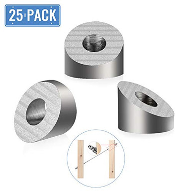 NSEN Stainless Steel 1 4 30 Degree Angle Beveled Washer for 1 8 to 3 16 ...