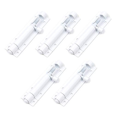 Tulead 2 95 Inch Door Lock Latch Slide Bolt Latch White Decorative ...