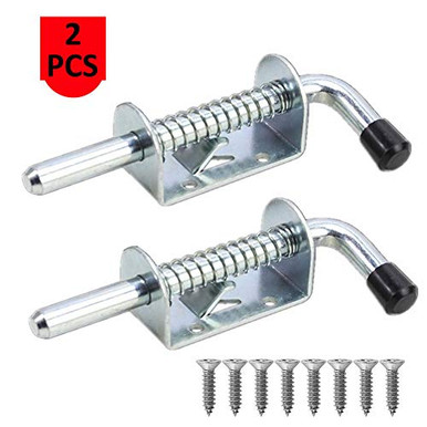 Spring Loaded Latch Pin 2 Pcs Metal Lock Barrel Bolt Spring Loaded ...
