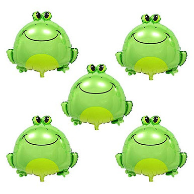 HORUIUS Frog Balloons Green Large Inflatable Air Cute Frog Foil Mylar ...