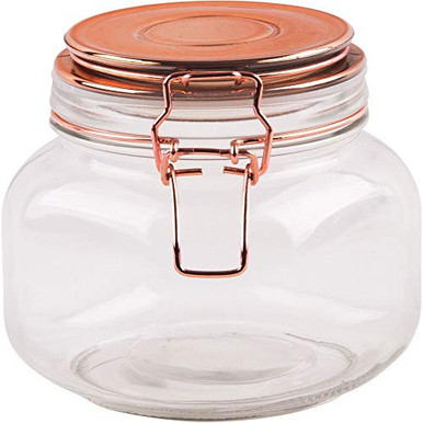 Home Essentials 27 Oz Fresh N Seal B And T Copper Canister With Lid ...