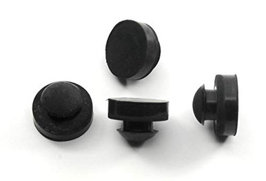 dangoodbuy Large Rubber Push in Ridged Stem Bumpers 1 Diam Feet Fits 1 ...