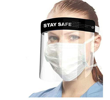 10 Pack All Round Protection Cap with Clear Wide Visor Spitting ...