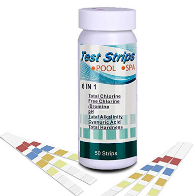 Essieny Pool Testing Strips 6 in 1 Spa Test Strips Water Quality Water ...