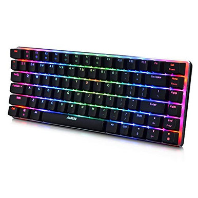Ajazz AK33 Geek RGB Mechanical Keyboard 82 Keys Layout Blue Switches ...
