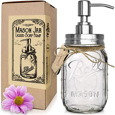 Premium Home Quality Rustproof 304 18 8 Stainless Steel Mason Jar Soap ...