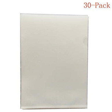 Officematics 30 Pack Clear L Shape Document Folder Copy Safe Project ...