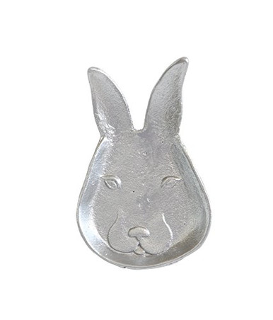 Creative Co op DA5893 Decorative Cast Iron Bunny Head Shaped Dish ...