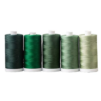 Connecting Threads 100 Cotton Thread Sets 1200 Yard Spools Set of 5 ...