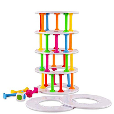 YiGooood Wobbly Tower Collapse Games Stacking Column Board Games ...