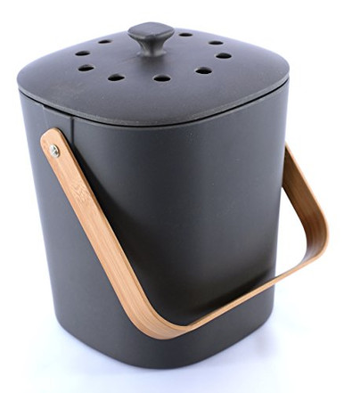 Bamboozle Food Composter Indoor Food Compost Bin for Kitchen Graphite ...
