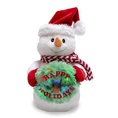 Cuddle Barn Jolly Jack Frost 12 Animated Christmas Stuffed Animal Plush ...