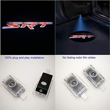 2x Car LED Puddle Projector Ghost Laser logo light For Dodge Charger ...
