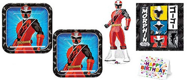 Power Rangers Decoration Party Bundle Square Lunch Plates Napkins and ...