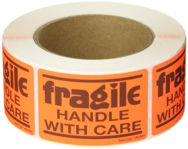 Tape Logic Shipping Handling Label Legend Fragile Handle with Care ...