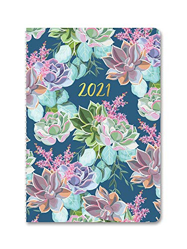 On Time Weekly Planner 2020 2021 in Succulent Garden by Orange Circle ...
