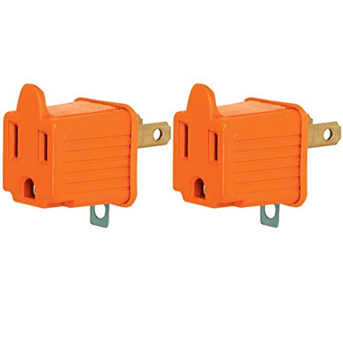 3 Prong to 2 Prong Adapter Grounding Converter 3 Pin to 2 Pin Power AC ...