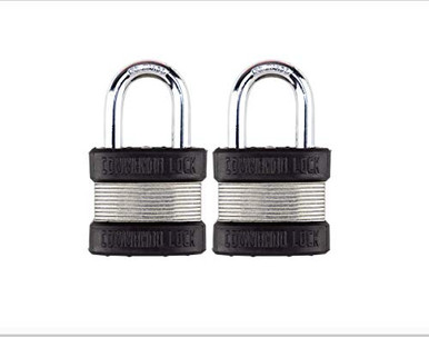 Commando Lock Laminated Heavy Duty Steel Padlock 2 Bumper High Security ...