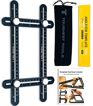 Toughest Tools Universal Angler Ruler Multi Angle Measuring Tool Angle ...