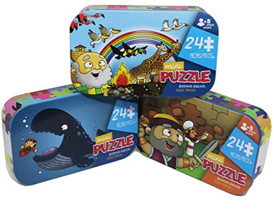 Mini Puzzle Tin Bundle Classic Bible Stories Noah Jericho Jonah ...