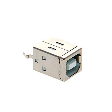 Fielect USB B PCB Connector Female Jack 4 Pin 180 Degree Vertical ...