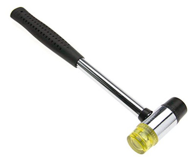 New Rubber Mallet Hammer 25mm Nonslip Grip Dual Mini Rubber and Nylon ...
