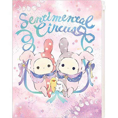 San X Sentimental Circus Clear File with 6 Pockets and 1 Zip Pocket ...