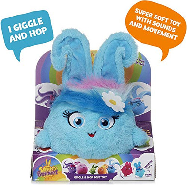 Sunny Bunnies Posh Paws 37431 Large Feature Shiny Giggle Hop Soft Toy ...