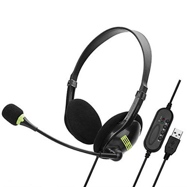 HelloCreate Computer Headset USB Headset with Microphone On Ear ...