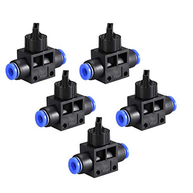 HLin 6mm OD Pneumatic Air Flow Control Valve with Push to Connect ...