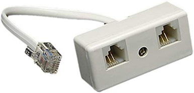 LDKJ 2 Way RJ11 US Telephone Plug to RJ11 Socket Adapter and Splitter ...