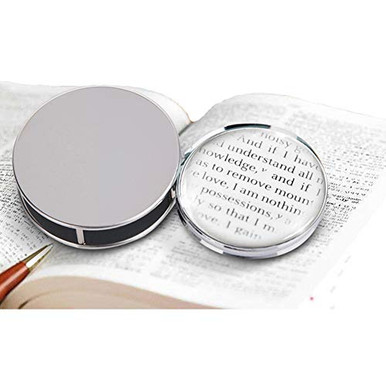 Magnifying Glass Optical Portable Folding Magnifier Large 360 degree ...