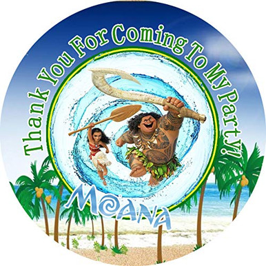 Moana Birthday Party Supplies 40 pcs Moana Birthday Party Stickers ...