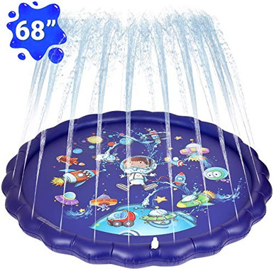 Tiny Whale Splash Pad Sprinkler for Kids Space Splash Pad Wading Pool ...