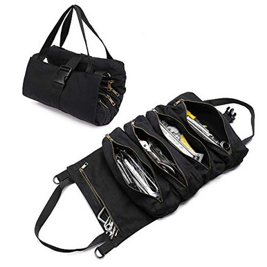 Tool Roll Bag Large Wrench Roll Big Tool Roll Up Bag Wrench Organizer ...